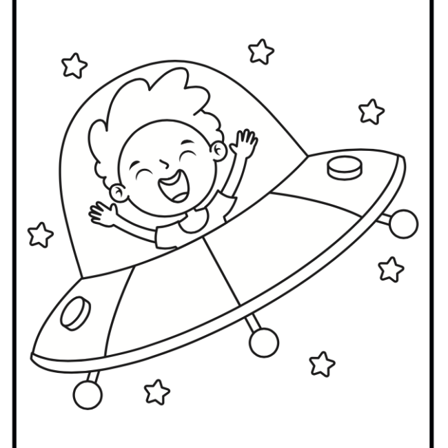 Kids Space Coloring Book - Unleash Cosmic Creativity with Stellar ...