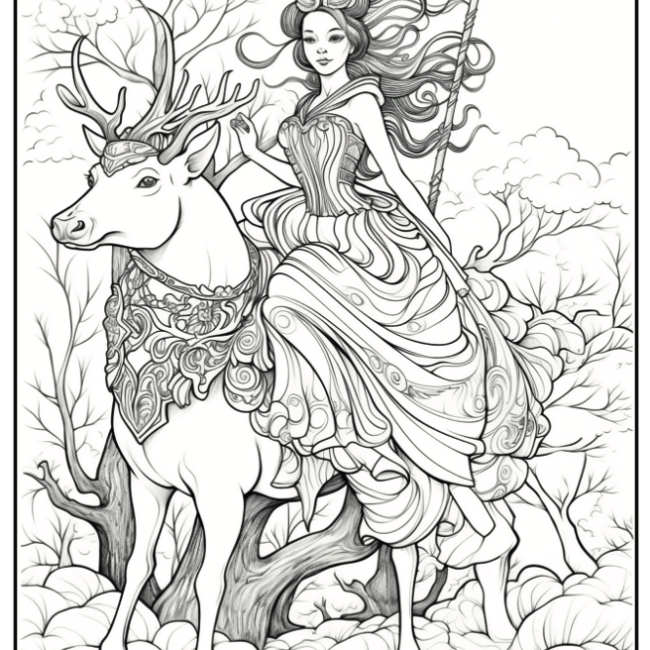 Enchanting Escapades: Forest Fairy Coloring Book - Coloring eBooks